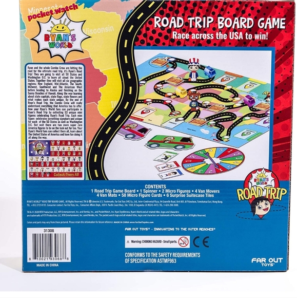 Far Out Toys | Toys | Ryans World Road Trip Board Game Nwt | Poshmark